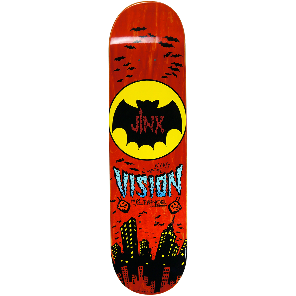 Vision Jinx Mini Popsicle Shape Deck– 8", 8.25", 8.5" – Select Skate Shop