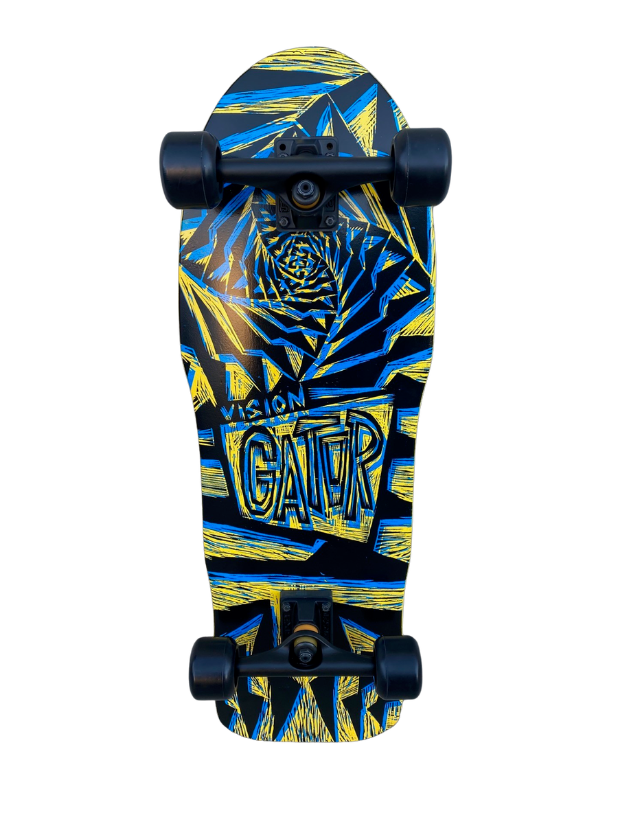 Vision Gator II Complete Skateboard-Woodcut Art by Sean Starwars- 10.2 – Select Skate Shop